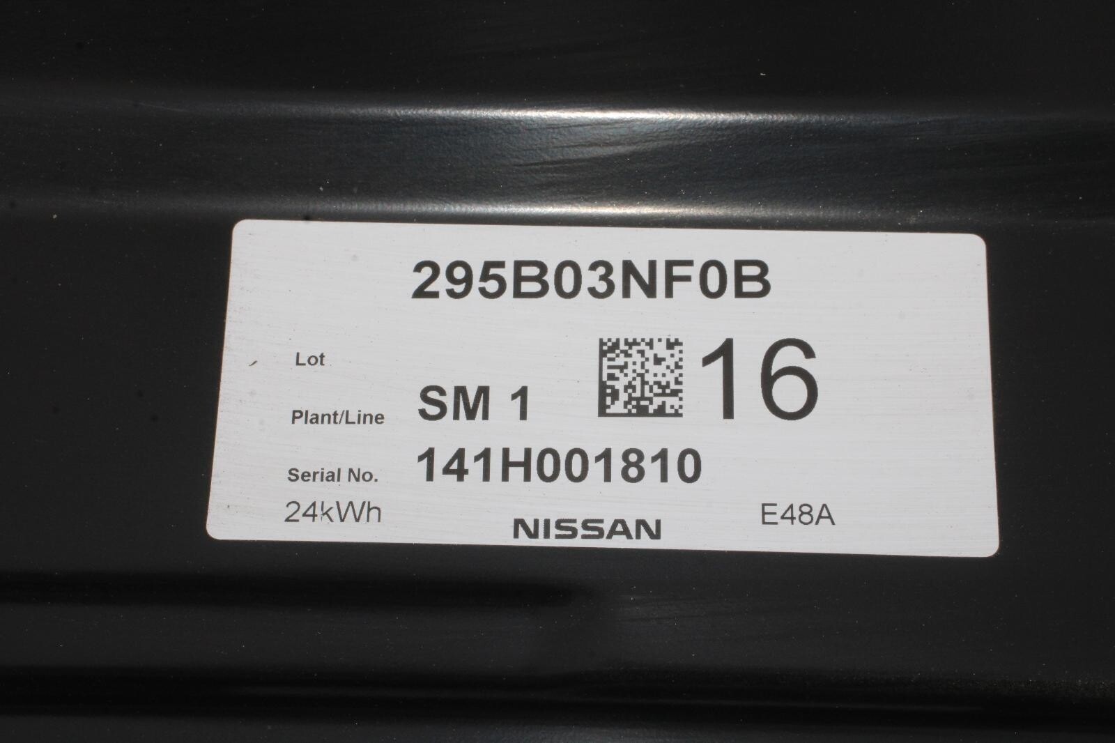 14' Leaf 55K Mile Lithium Ion Battery Pack 295B0-3NF0B SM1 24KWH E48A ...