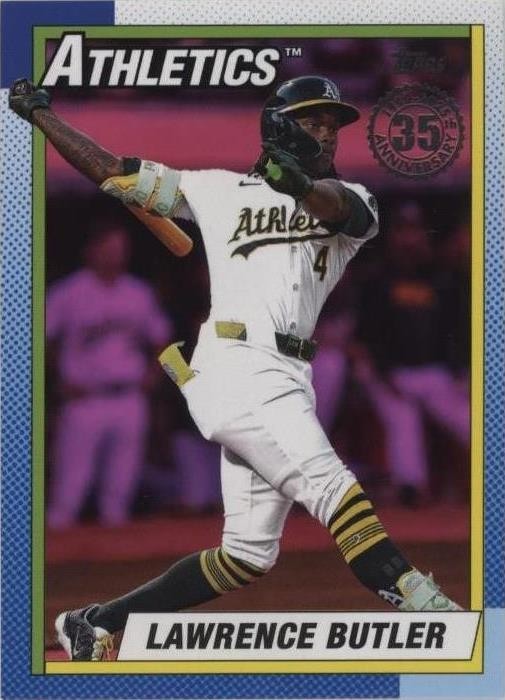 2025 Topps Series 2 - 1990 Topps Baseball Lawrence Butler #90B2-36 Pink ...