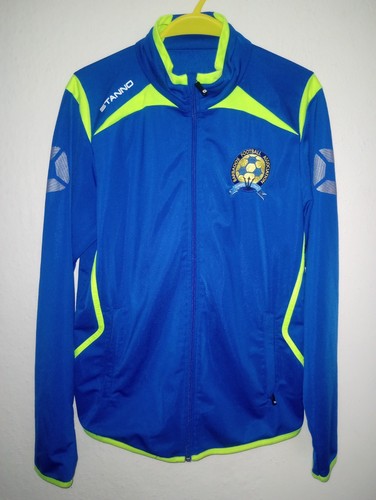 *RARE BARBADOS FA FOOTBALL ASSOCIATION BLUE STANNO TRACKSUIT SOCCER TOP ...