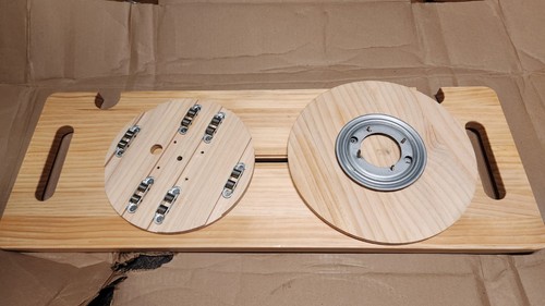 Wooden Transfer Board with 360° Swivel Disc and Rollers - Mobility Aid ...