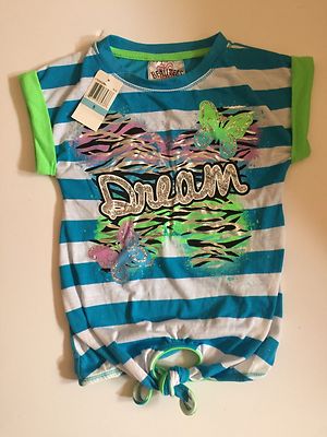 Beautees brand striped blue and white girls shirt, top for size 5 | eBay