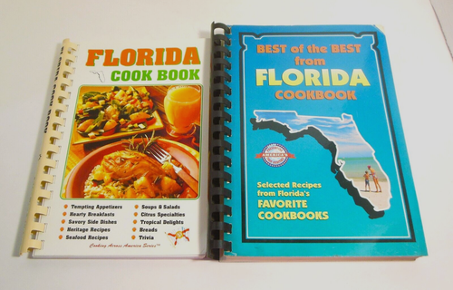 FLORIDA COOKBOOK LOT Best of the Best From FL AND Cooking Across ...