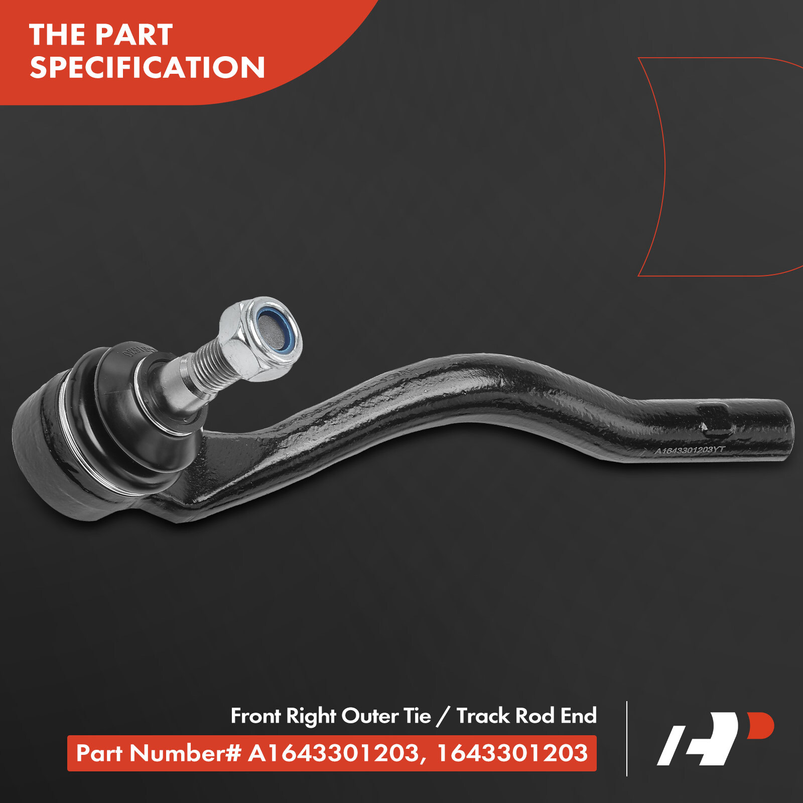 A-Premium 2x Front Outer Tie Rod End for Mercedes-Benz GL X164 M W164 ...