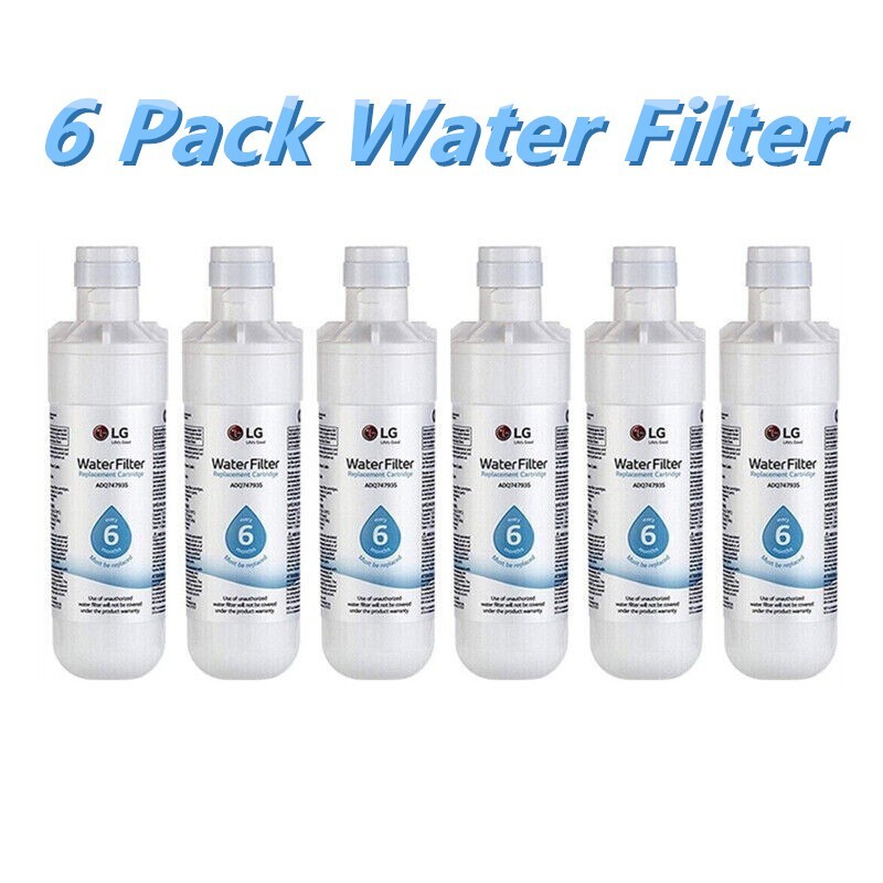 6 PACK LG-LT1000P ADQ747935 Genuine Refrigerator Water Filter ...