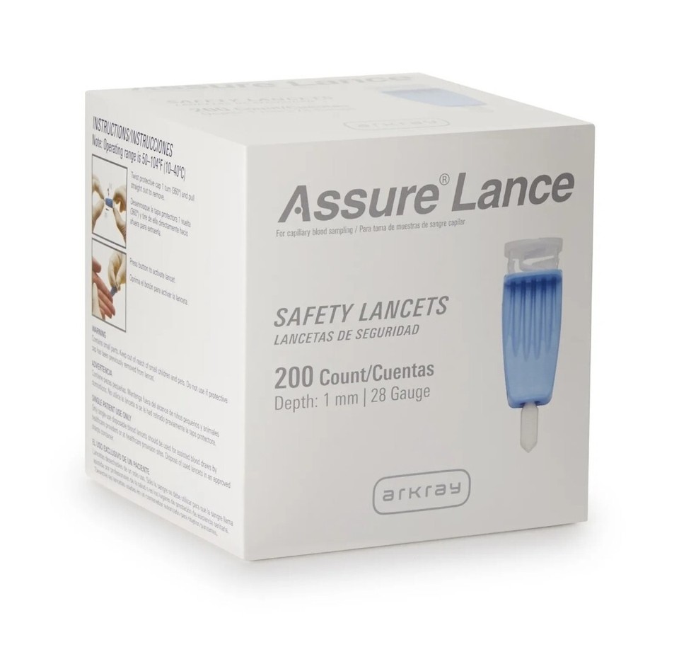 Assure Microflow Lancet Lancet 28 Gauge Needle 1.0 mm Depth 1 Box(s ...