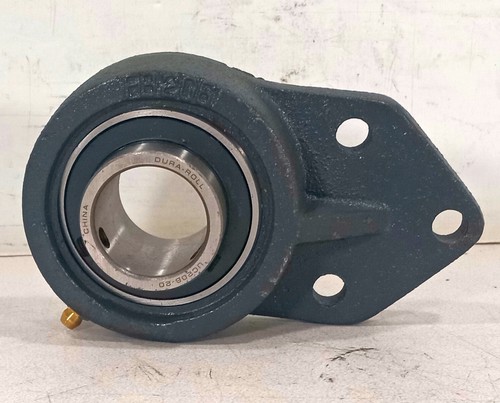 1 NEW DURA-ROLL FB206 UC206-20 1 1/4" BORE 3 BOLT BASE BEARING NNB ...