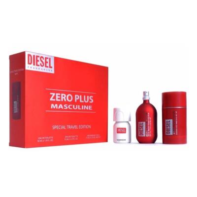 Zero Plus Masculine Eau de Toilette 75ml Spray Gift Set New & Sealed ...