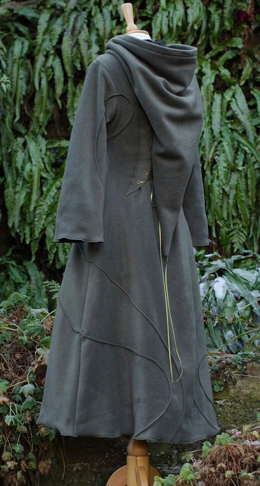 Goth Long Coat Witchy Clothes Size S Elven Cosplay Unique Jacket Witchy ...
