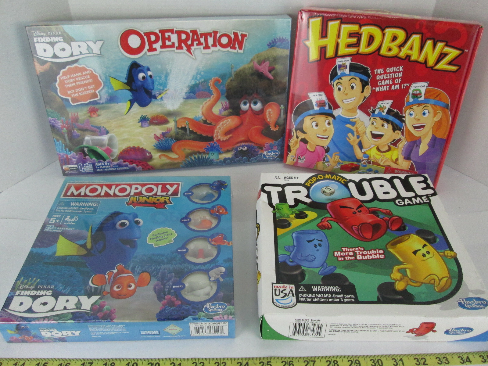 New Lot of Games Finding Dory Operation Monopoly Jr Junior Hedbanz ...