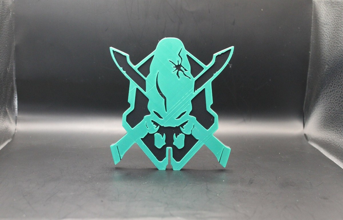 Halo Legendary Emblem Halo Legendary Emblem 3D Printed Logo Sign Wall