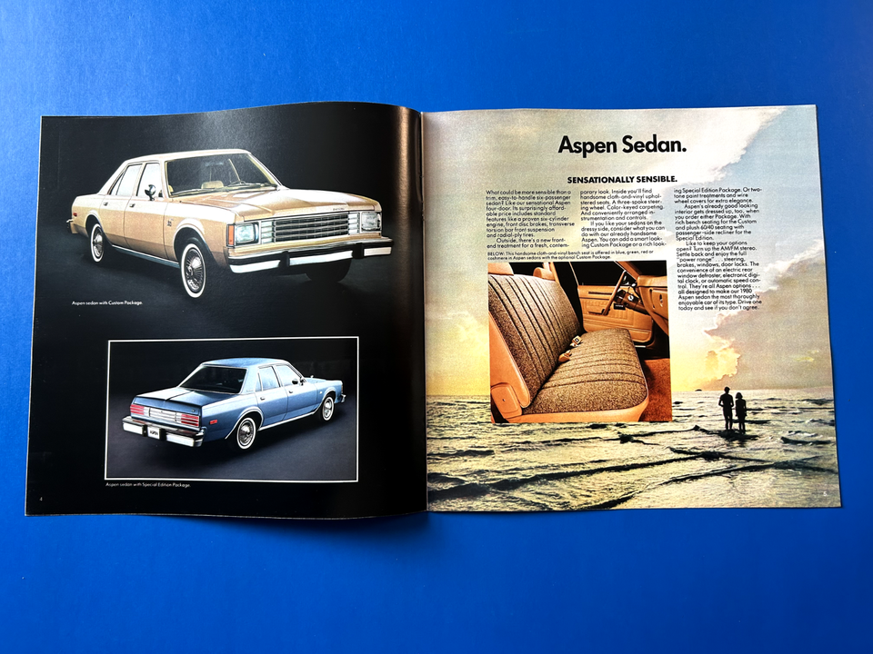ORIGINAL 1980 Dodge Aspen Original Car Dealer Sales Brochure Catalog | eBay