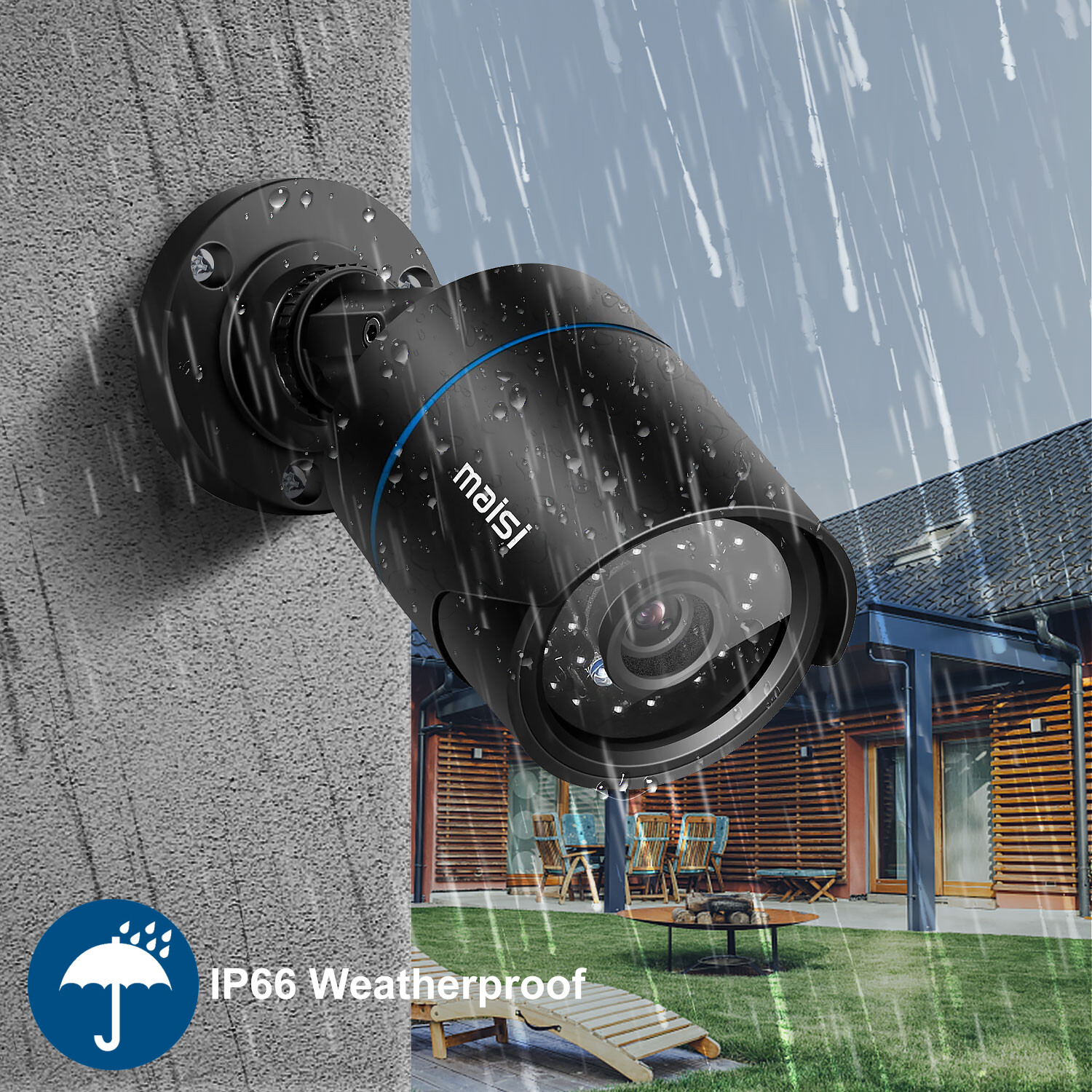 CCTV Bullet Camera 5MP HD Night Vision IR for Home Outdoor Security ...