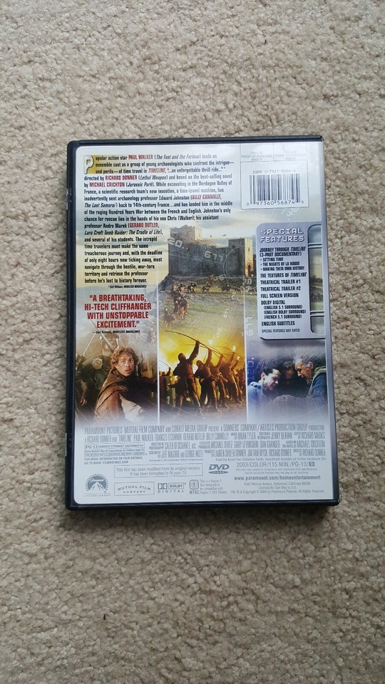 Timeline (DVD, 2004, Full Screen) 97360568745| eBay