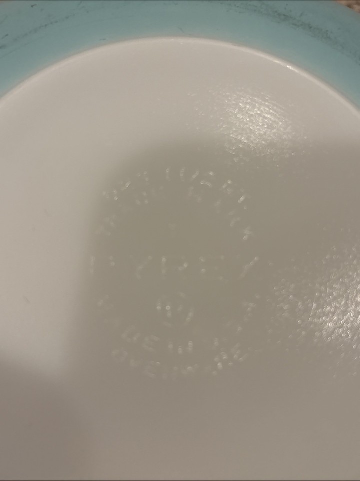 PYREX Vintage 2qt #023 Turquoise Round Mixing Bowl, USA - Nesting Bowl ...