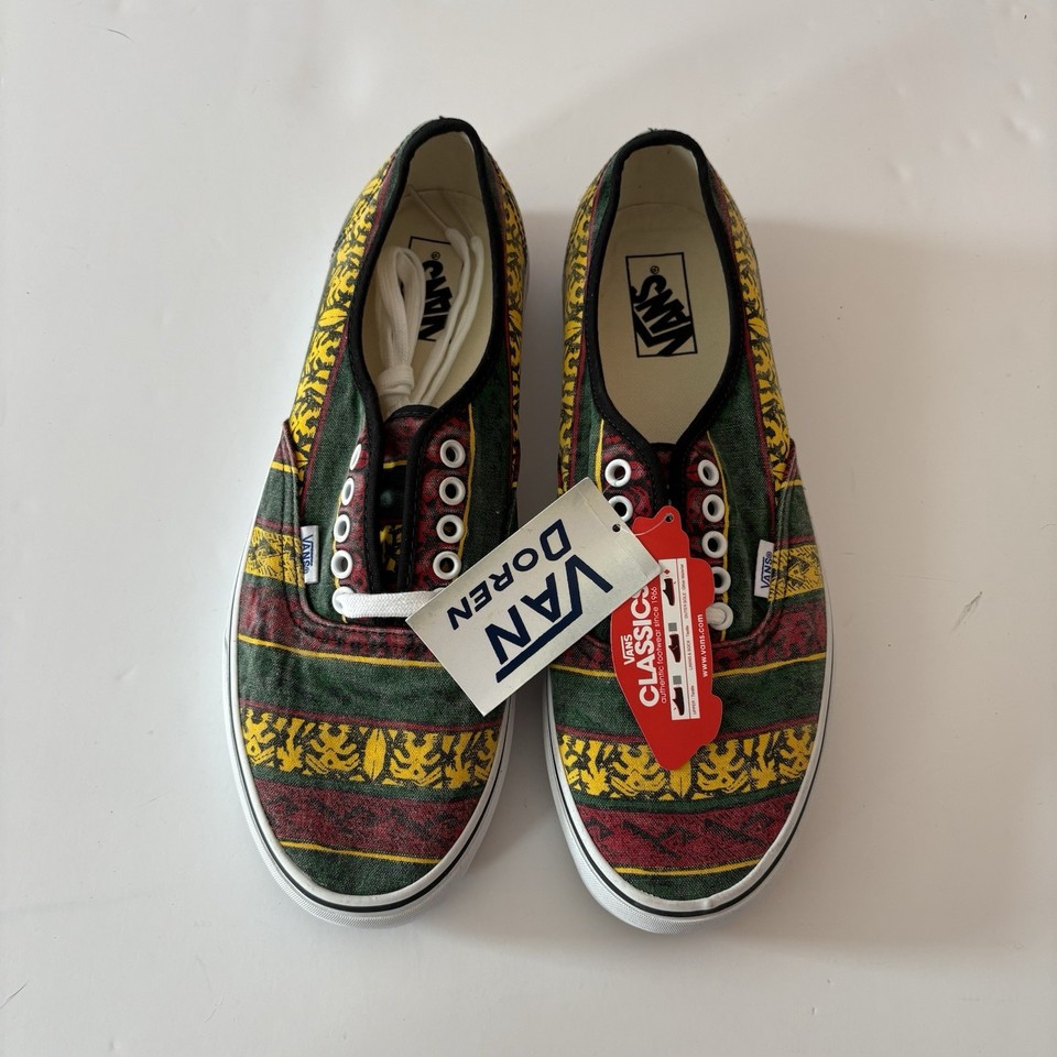 VANS Van Doren Shoes New New In Box Men’s Sz 11 Rasta Tribal Surf ...