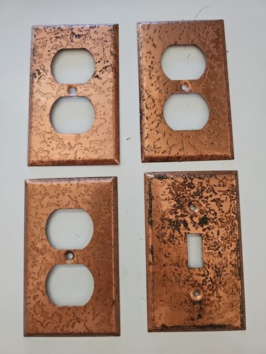 Three Copper Outlet Covers And One Switch Cover. | eBay