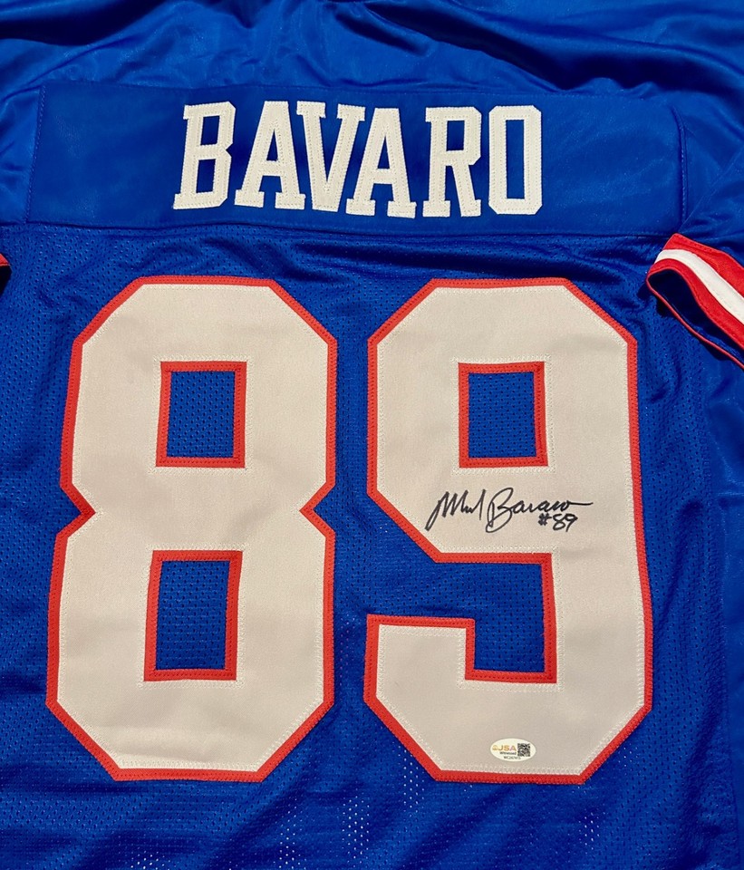 MARK BAVARO AUTOGRAPHED NEW YORK GIANTS CUSTOM JERSEY JSA | eBay