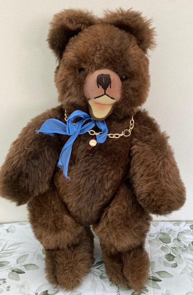 Vintage Hermann Open Mouth Teddy Bear Large with Tummy Squeaker Zotty ...