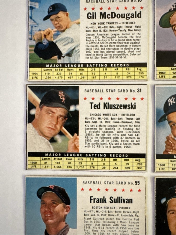 ( Lot of 12 ) 1961 POST Cereal Baseball Cards ( 12 Card Lot ) | eBay