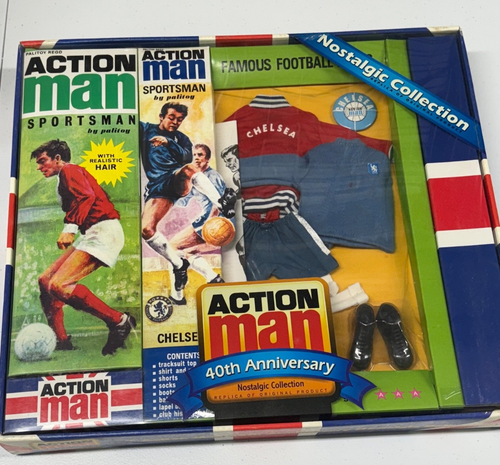 Action Man 40th Anniversary Chelsea Famous Football Man Palitoy CANADA ...