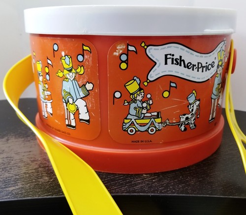 Vintage Fisher Price Marching Band Drum Set #921 1979 Toy Musical ...