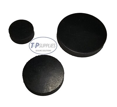 Solid Neoprene Rubber Disc Discs isolation insulation 10mm thick x4 ...