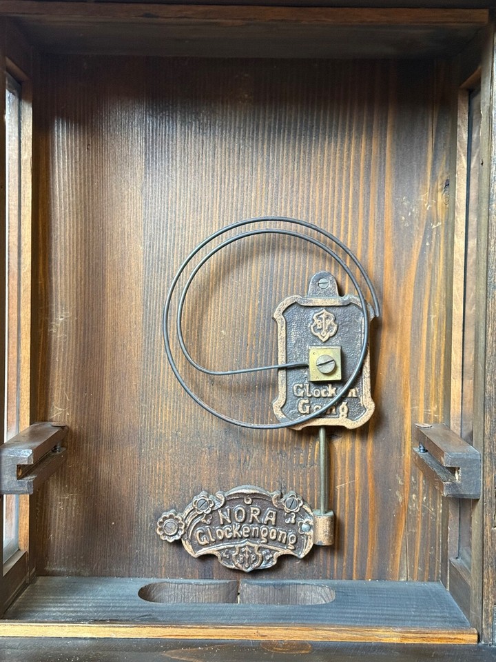 Beautiful Antique Wall Clock Nora Clockengong Bernhard Paschen 39" Gong ...