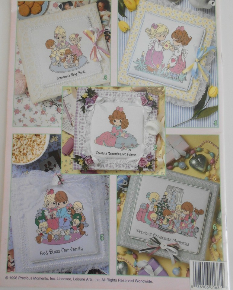 8 Books Precious Moments Counted Cross stitch & Iron On Designs | eBay