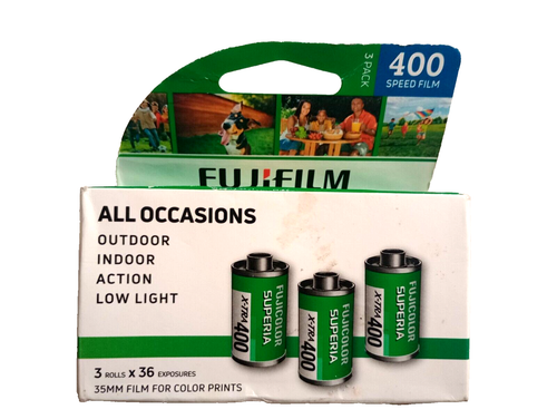 Fujifilm 400 Speed 3 Pack CN-16 C-41 ISO400/27 Ex 10-24 74101242485 | eBay