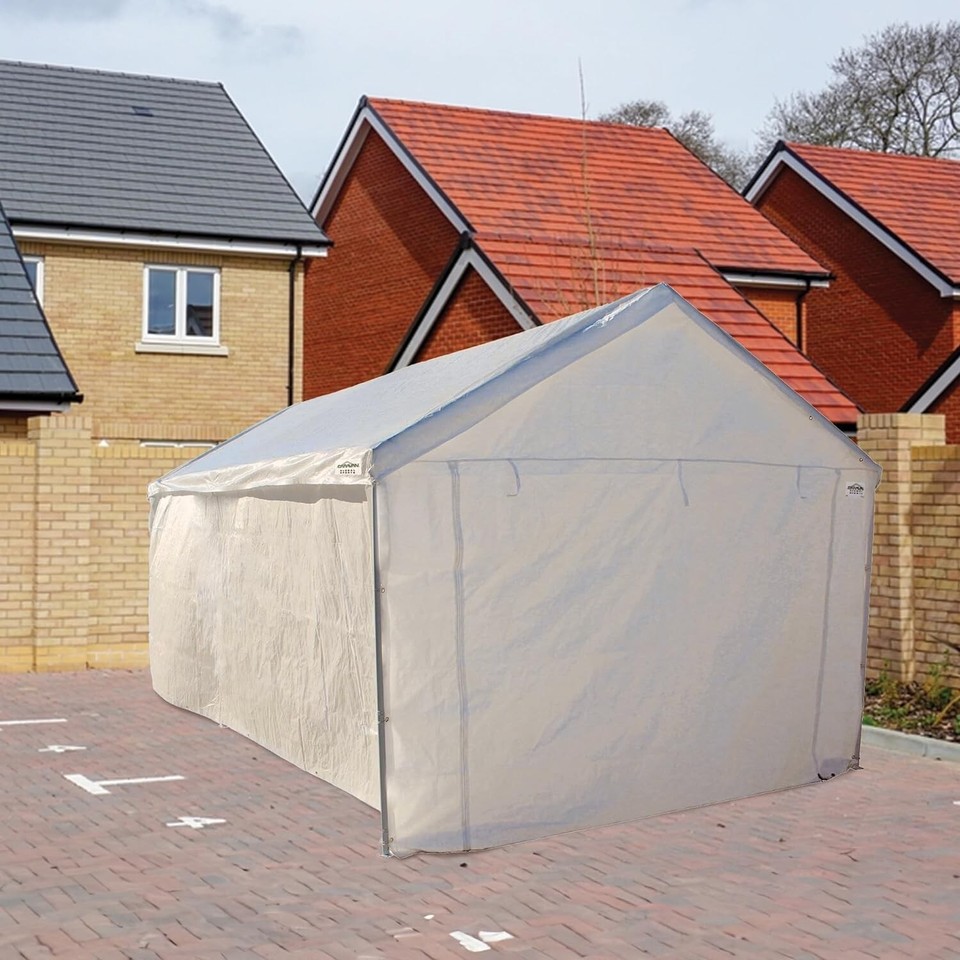 Canopy 10' x 20' Rectangle Domain Carport Enclosure Kit Car Shelter ...