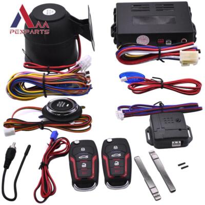 Remote Start Keyless Entry Alarm Kit For Chevrolet Ford Nissan Dodge ...
