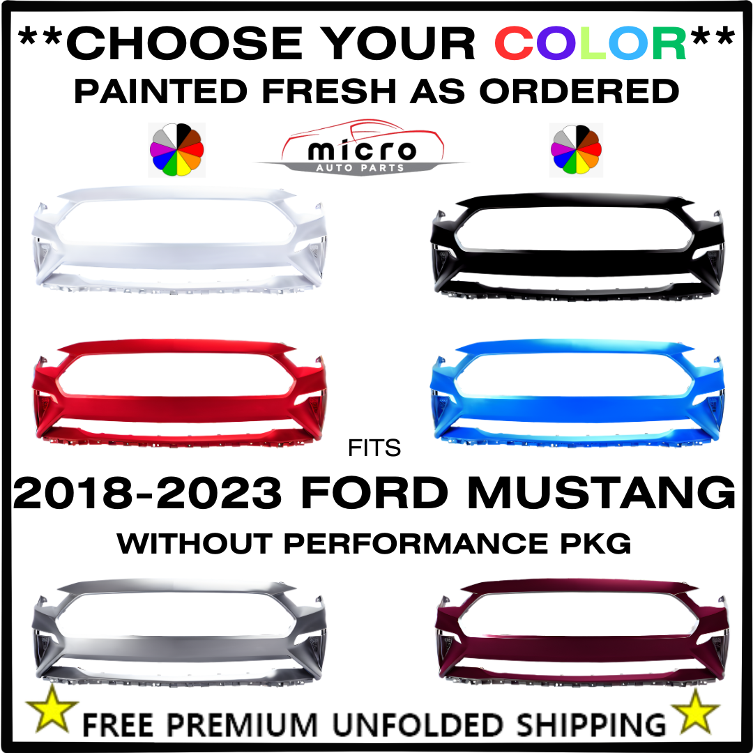 NEW FRONT BUMPER COVER FOR 2018-2023 FORD MUSTANG *CHOOSE YOUR COLOR ...