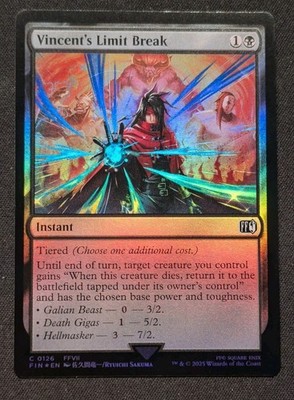 Magic the Gathering MTG Final Fantasy - Vincent's Limit Break FOIL ...