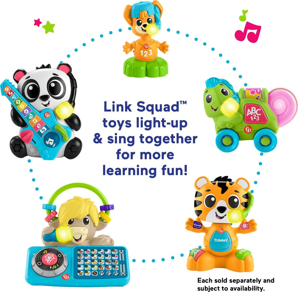 Fisher Price Link Squad Jam Count Panda Interactive Learning Toy for ...