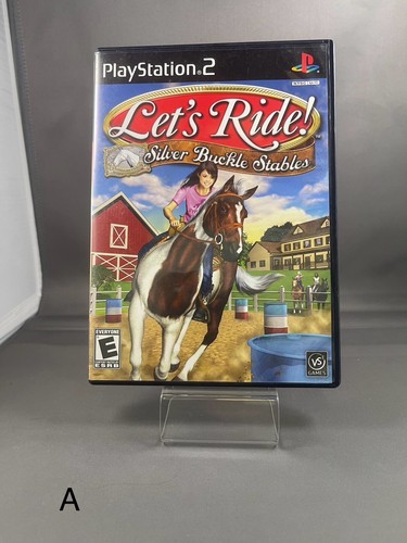 Playstation 2 PS2 Game Lets Ride Silver Buckle Stables CIB Complete In ...