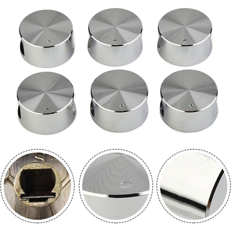 6 Pack Durable Metal Knob Switch Reliable Ignition Control Knobs Metal ...
