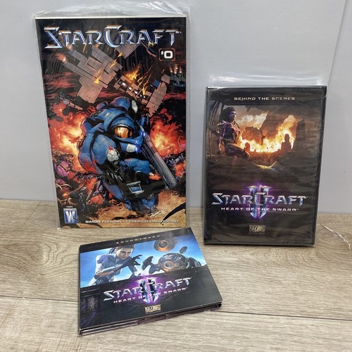 Starcraft II Heart of the Swarm Soundtrack CD & Behind the Scenes Blu ...