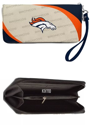 Denver Broncos NFL Curve Zip Organizer Ladies Wallet | eBay