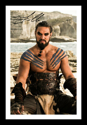 JASON MOMOA - GAME OF THRONES AUTOGRAPHED SIGNED & FRAMED PHOTO PRINT ...