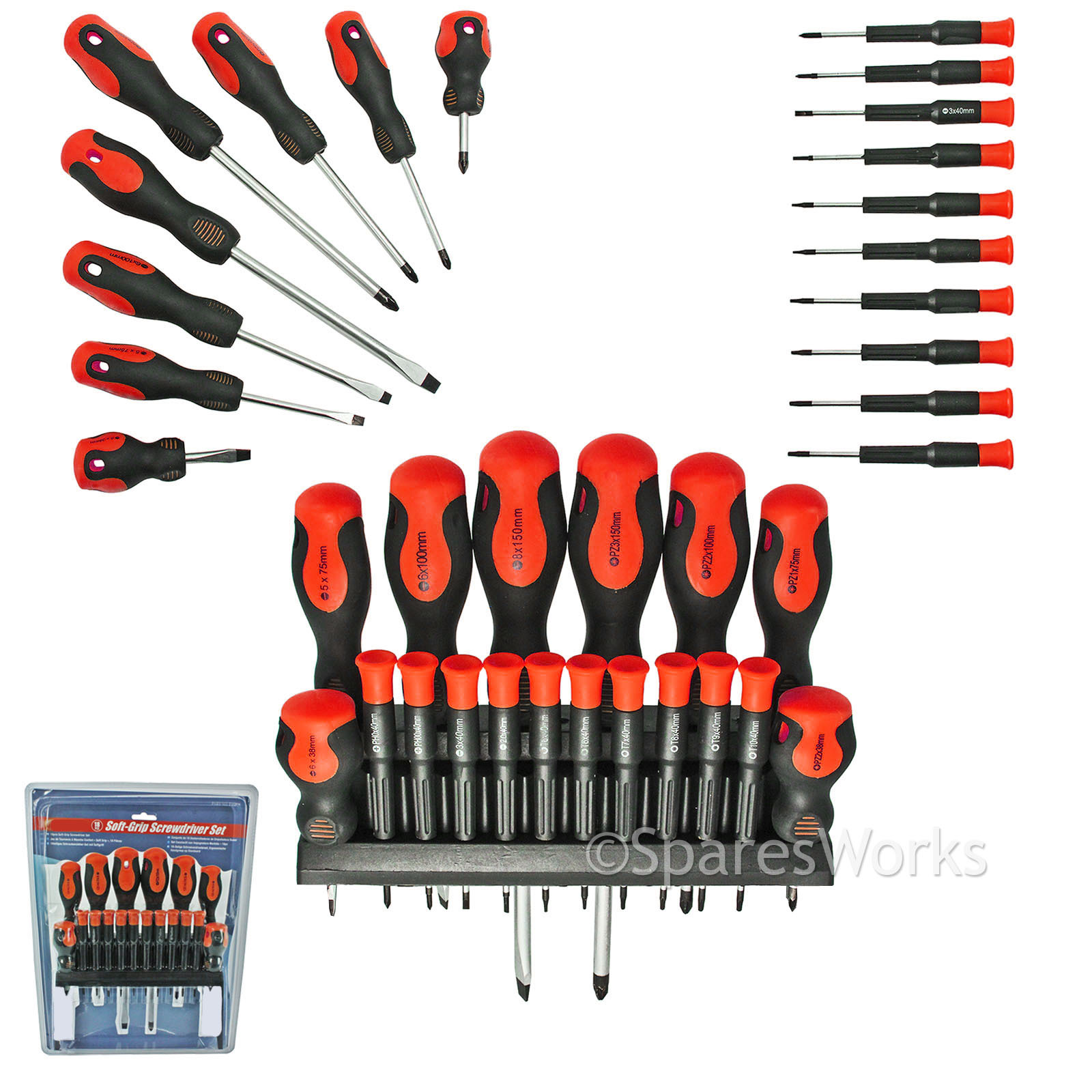 Precision Screwdriver Set Magnetic Tip Torx Phillips Pozi Slotted ...