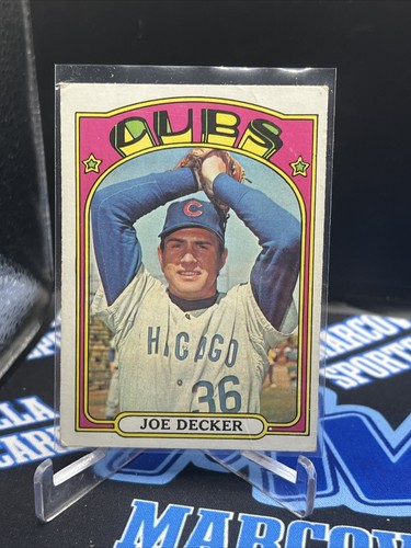 1972 Topps Baseball Joe Decker Card #612 Chicago Cubs EX++ | eBay