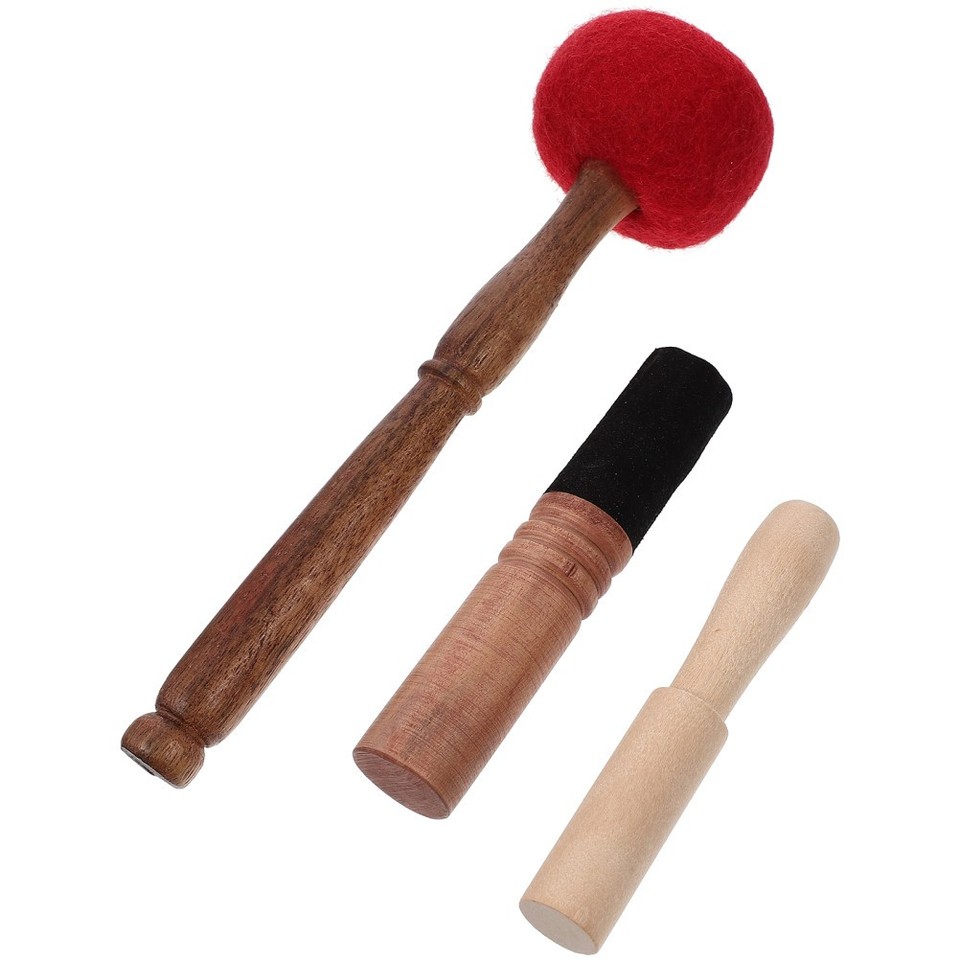 3Pcs Singing Bowl Mallet Tibetan Singing Bowl Striker Wooden Sound Bowl ...