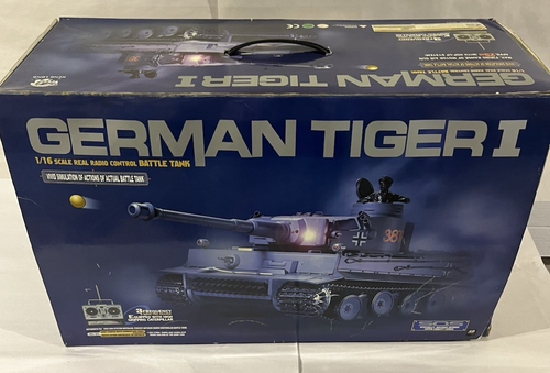 HENGLONG WWII GERMAN TIGER TANK I RC REMOTE BB W/BOX UNTESTED HENG LONG ...