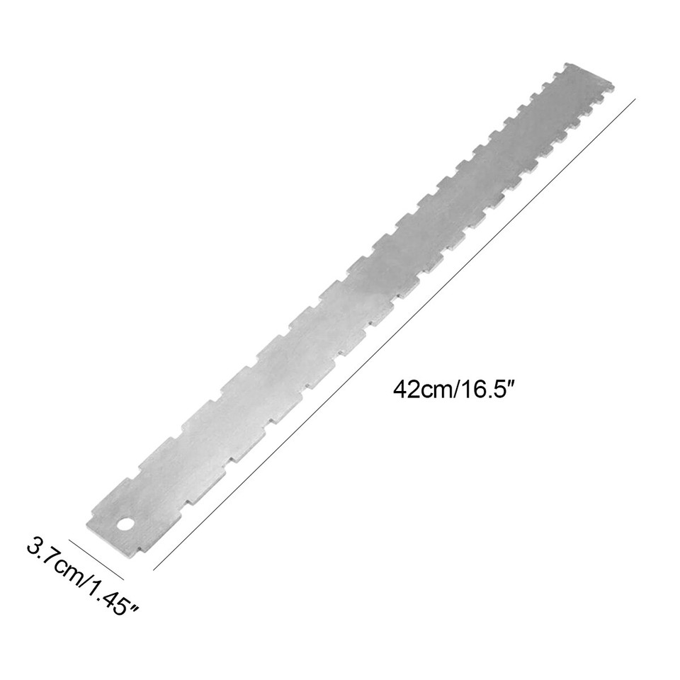Guitar Neck Notched Straight Edge Ruler Precision Fret Leveling Tool ...