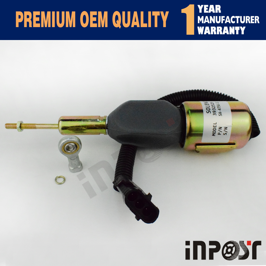 INPOST New 12V Fuel Shut Off Solenoid For Cummins 3932529 3939700 ...