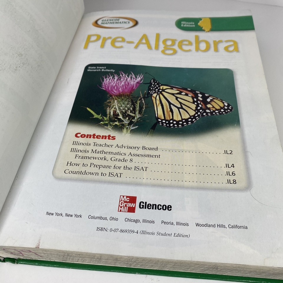 Glencoe Pre-Algebra Illinois Student Edition (Glencoe Math - Good | eBay