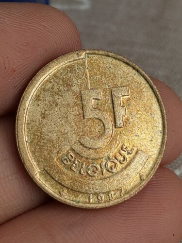 5F FRANCS BELGIUM 1987 CIRCULATED COIN Kayihan coins T110 | eBay