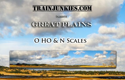 TrainJunkies Great Plains Model Railroad Backdrop | eBay
