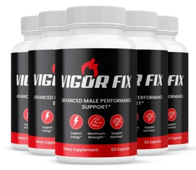 ( 5 pack )Vigor Fix Male Health Pills - Boost Masculine Vitality and ...