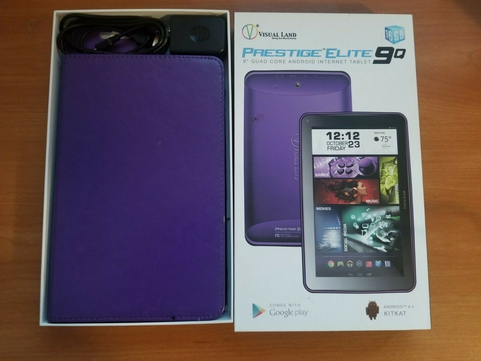 Visual Land Prestige ELITE 9Q - 9" Quad Core 16GB Android Tablet Pre ...